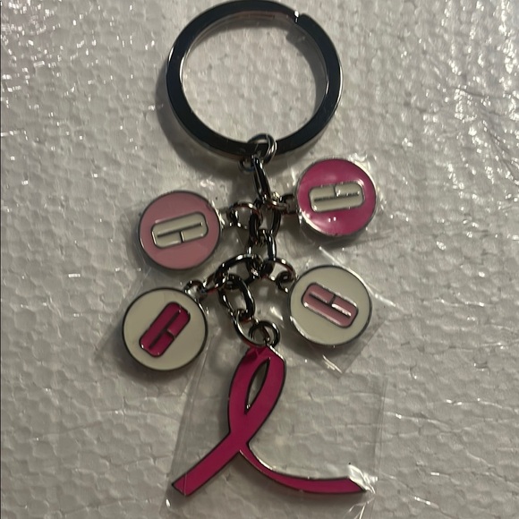 Clinique | Accessories | Clinique Breast Cancer Awareness Keychain Nwot ...